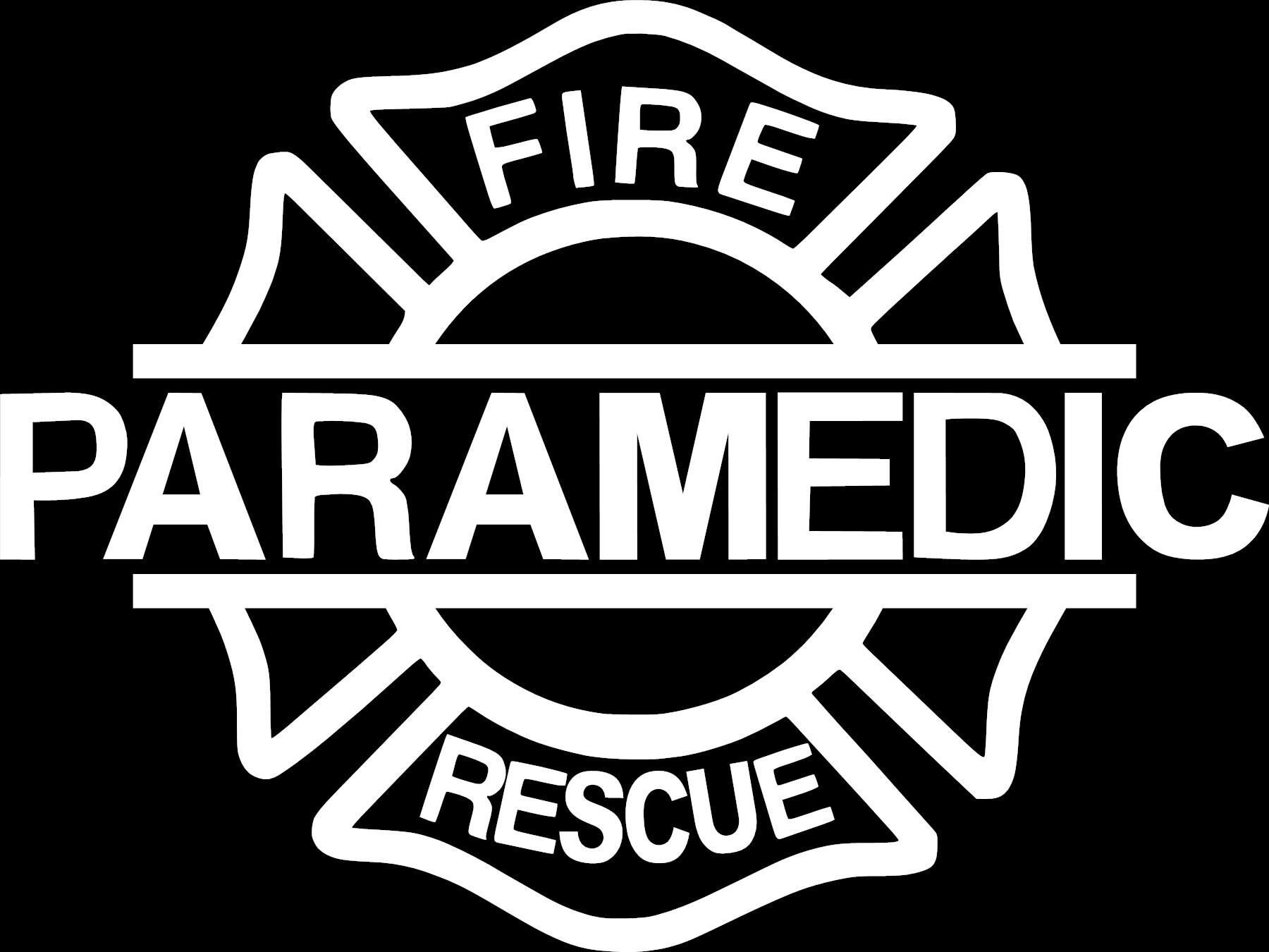 Paramedic Fire Rescue Maltese Cross Vinyl Decal: Ambulance, EMT, EMS ...