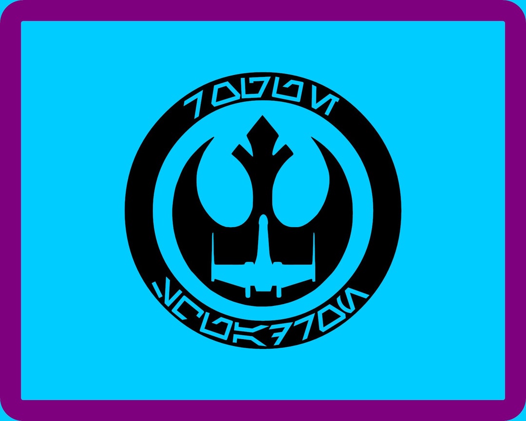 Rogue Squadron Vinyl Decal, Aurebesh Star Wars Cosplay Sticker - Etsy