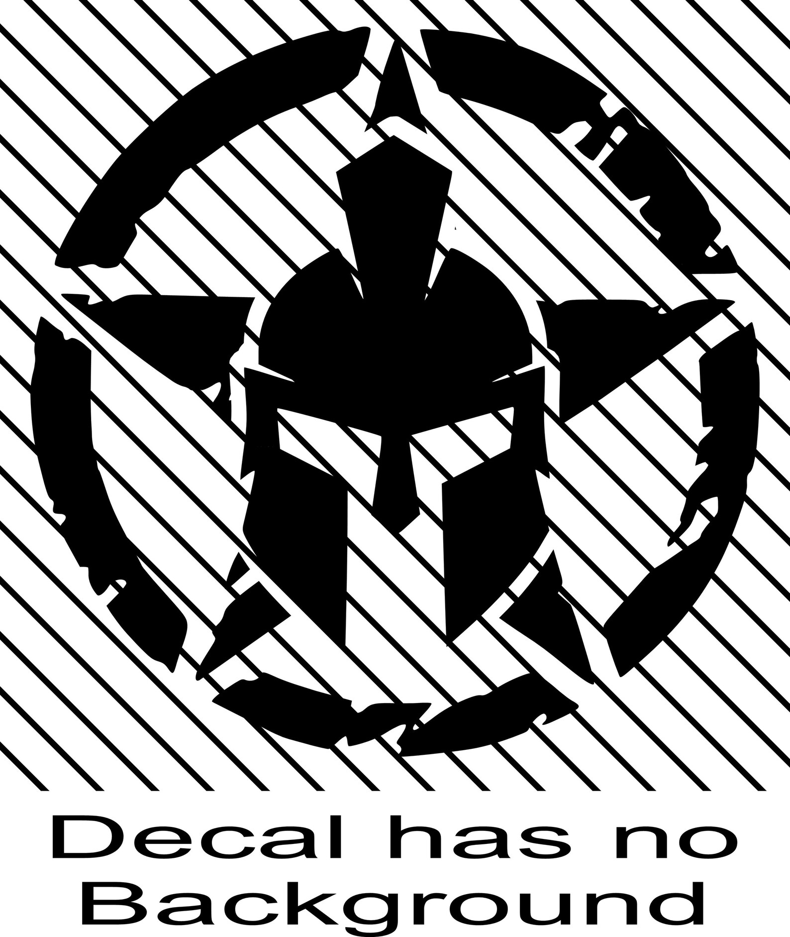 Distressed Gladiator Spartan Helmet Army Star Decal, Vinyl Military ...