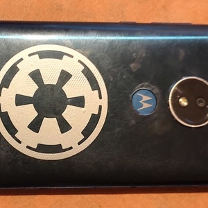 Imperial Logo Cog Vinyl Decal Star Wars Empire Sticker Cosplay FREE ...