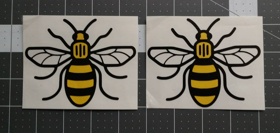 Manchester Bee Symbol Vinyl Decal Two Color Great for Your Car Truck ...