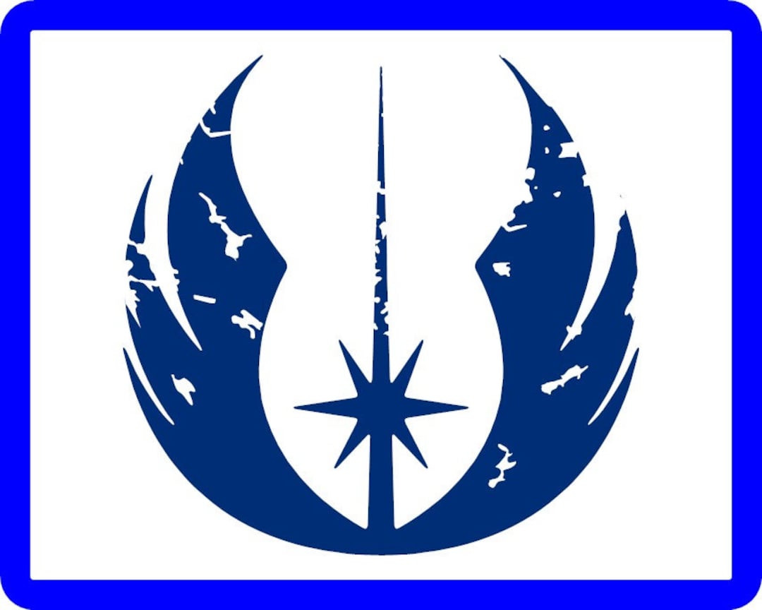 Jedi Order Symbol Weathered Vinyl Decal Star Wars Cosplay Pauldron ...