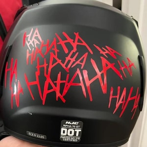 Hahaha Ha Ha Vinyl Decal - Laughter, Joker Sticker for Window, Helmet ...