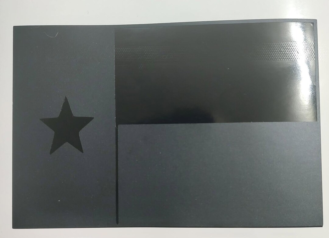 All Black Texas Flag Vinyl Decal Sticker Black Out USA Tactical ...