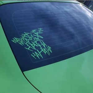 Hahaha Ha Ha Vinyl Decal - Laughter, Joker Sticker for Window, Helmet ...