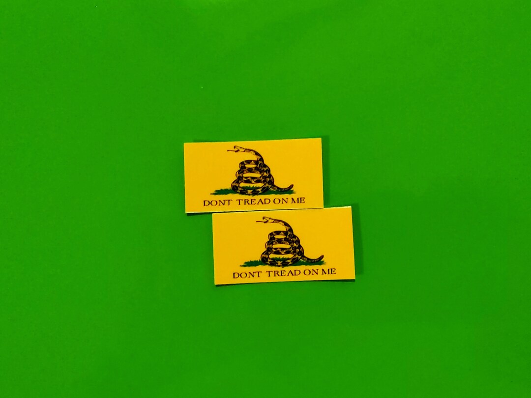 Hard Hat Stickers Pair of Gadsden Flags Don't Tread on Me Lone Star ...