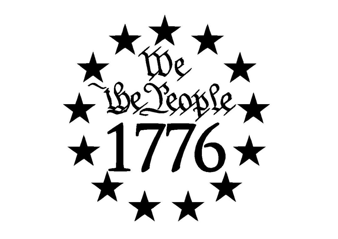 We the People 1776 13 Stars Betsy Ross Vinyl Decal 2nd Amendment ...