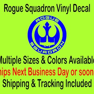 Rogue Squadron Symbol Vinyl Decal Star Wars Cosplay FREE - Etsy