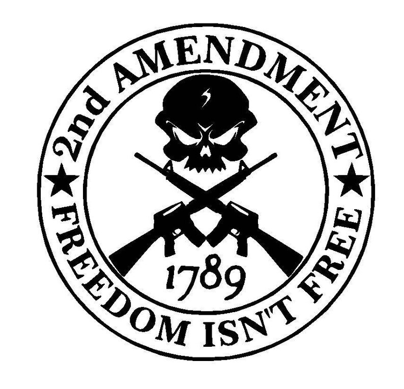 Freedom Isn't Free 2nd Amendment 1789 Vinyl Decal Sticker | Etsy