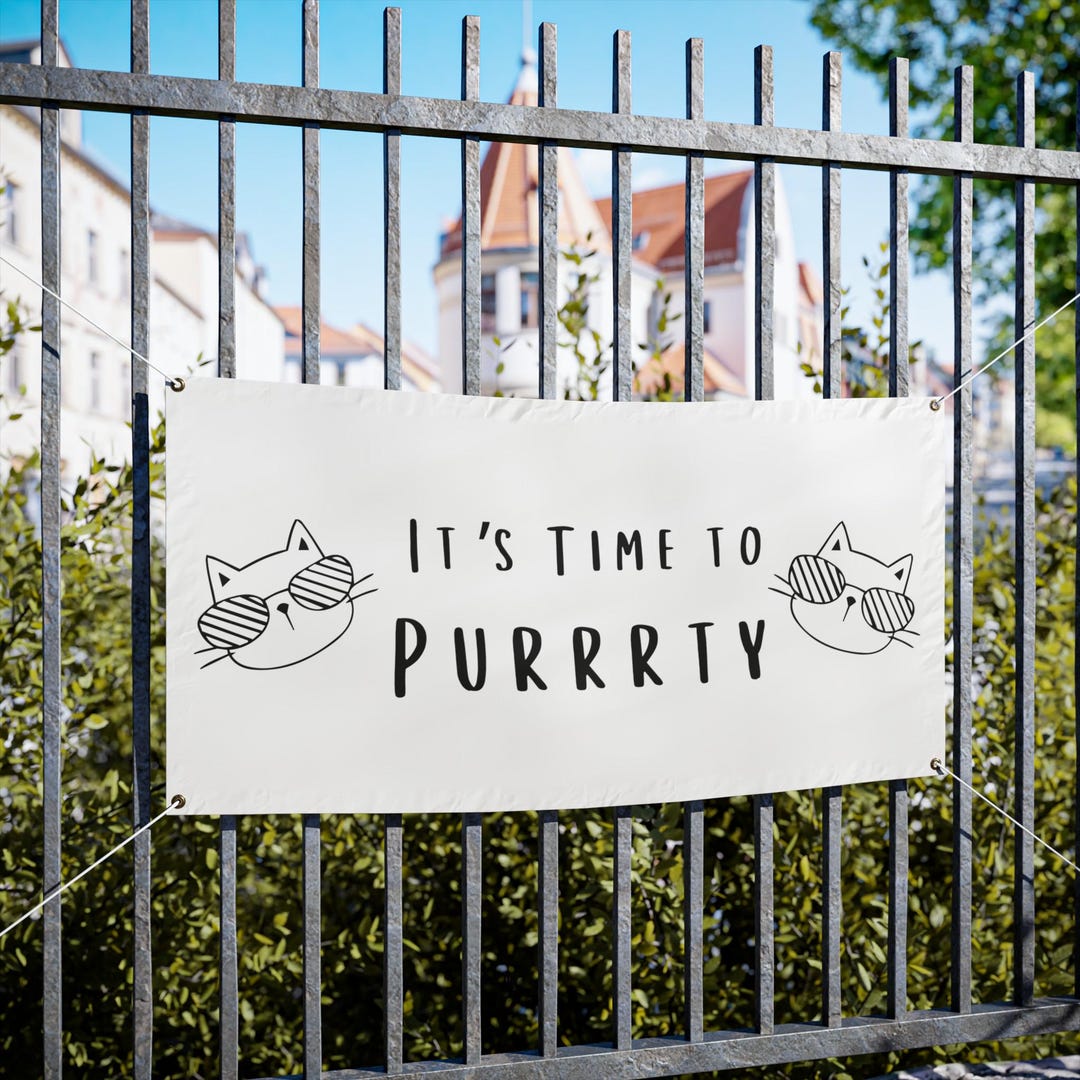 Cat Bachelorette Banner, Cat Theme Bachelorette, Cat Bachelorette Decor ...
