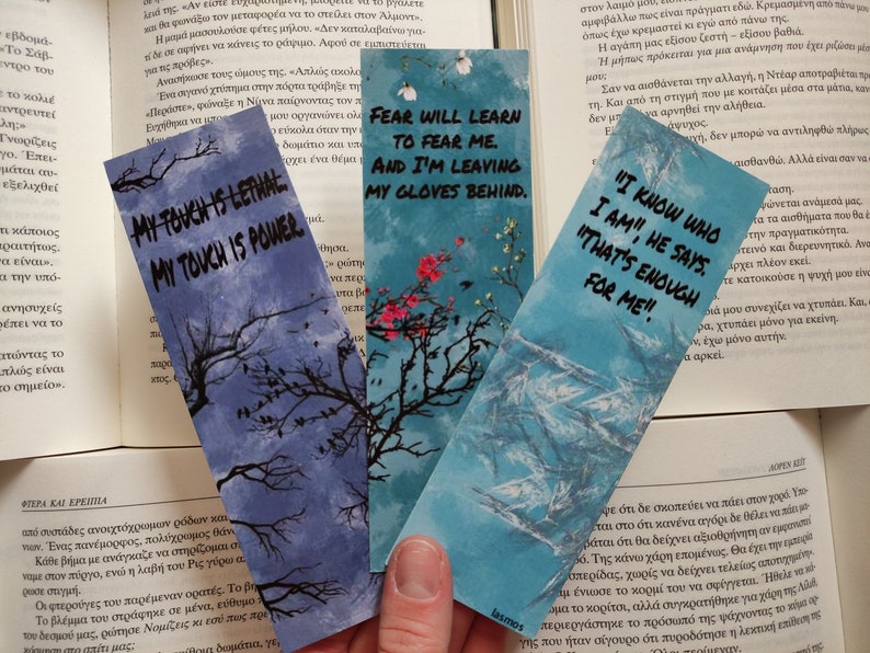 Shatter Me Series Bookmarks Etsy