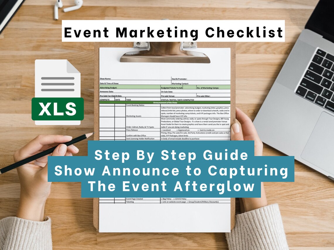 Event Marketing Checklist | Digital Instant Download | Event Manager ...
