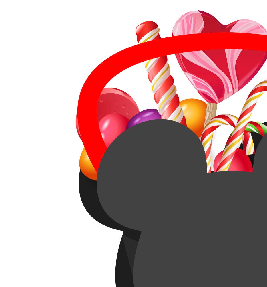 Mickey Mouse Box Template With Colorful Sparks, Perfect for Birthday ...