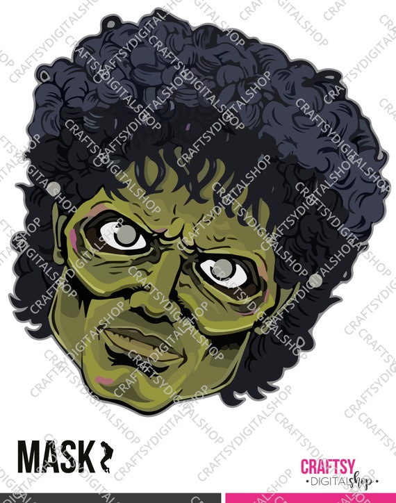 Michael Jackson Zombie Thriller Mask Template - Etsy