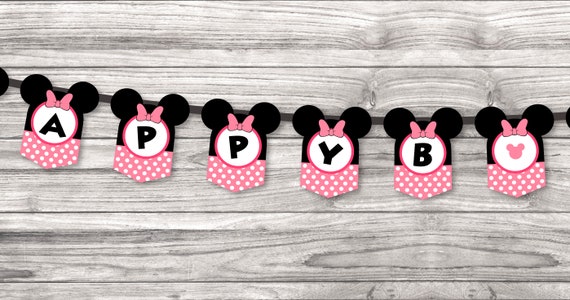 Minnie Mouse Banner Template