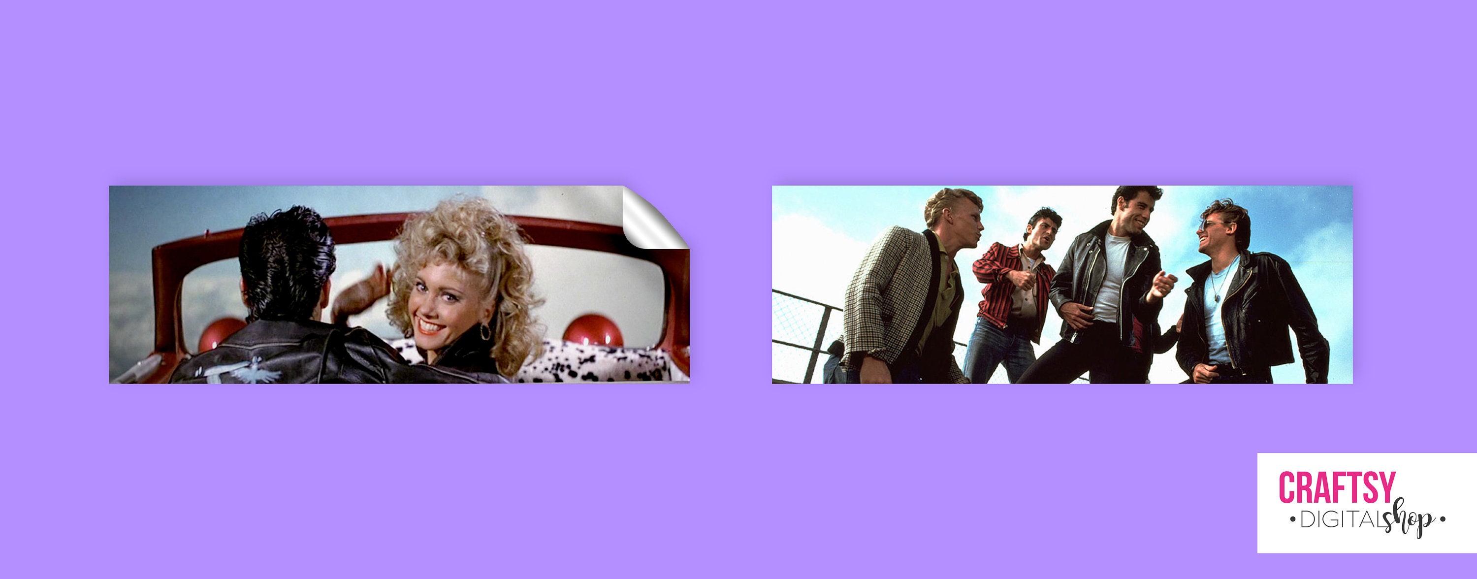 Grease Sticker Template Ready to Print at Home! - Etsy