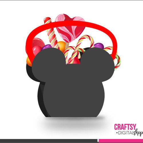 Mickey Mouse Box Template With Colorful Sparks Perfect for - Etsy