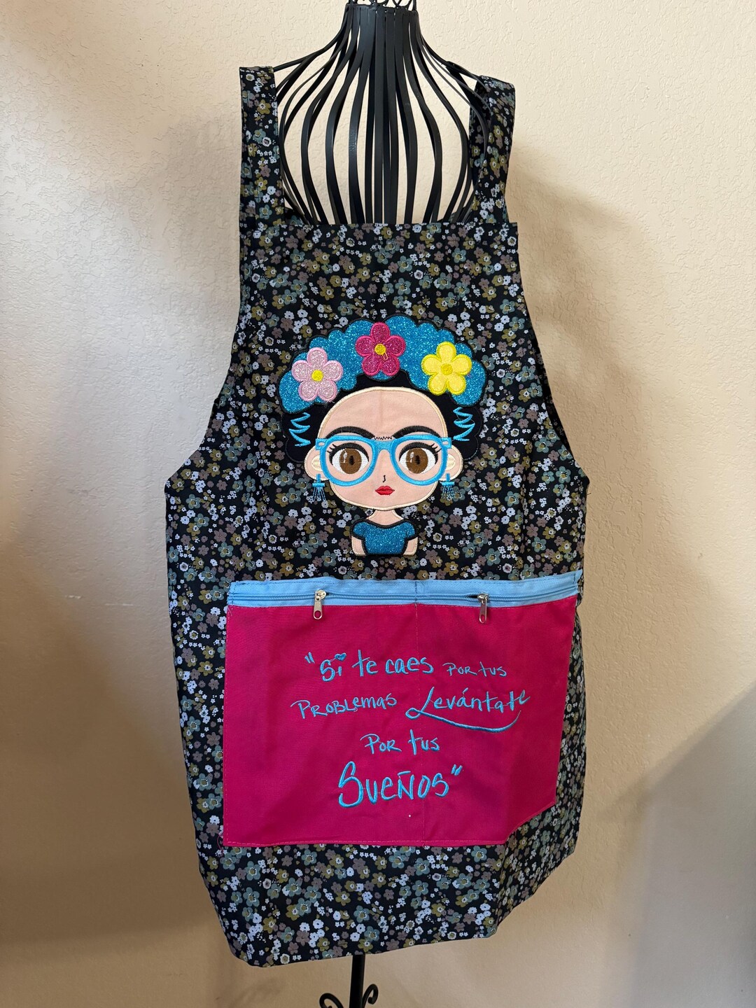 Frida Kahlo Inspired Mexican Apron - Etsy