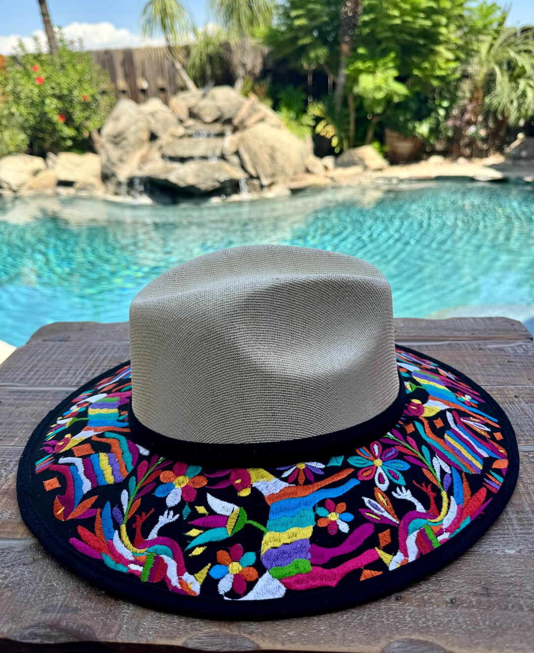 Embroidered Handmade Hat,sombreros Bordados Mexicanos , Palm Hat ...