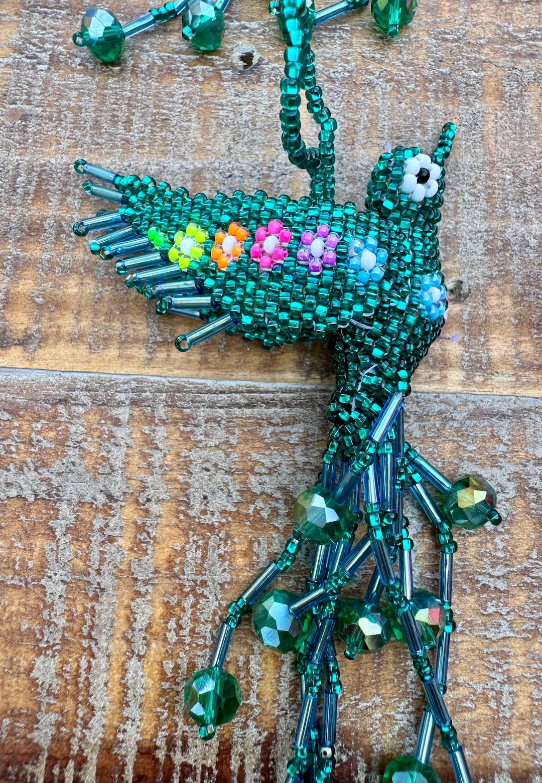 Handmade Beaded Colibri Keychain: Mexican Bird Charm - Etsy