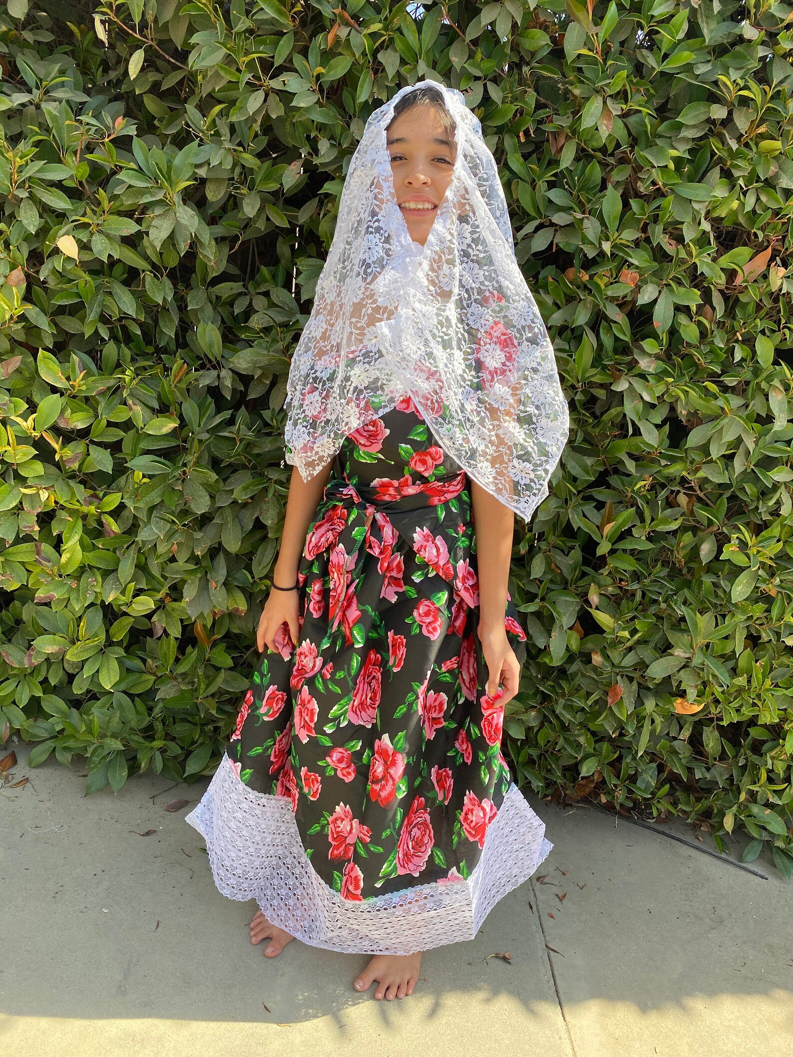 Tehuana Mexican Dress for Girl: Oaxaca Floral Dress - Etsy