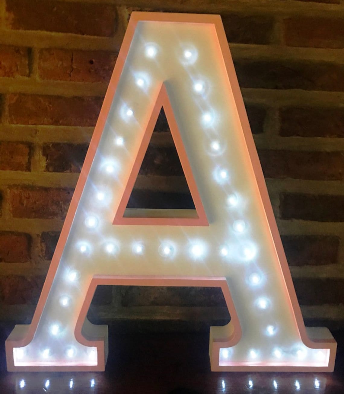 Letras En Madera Con Luces Led - Etsy