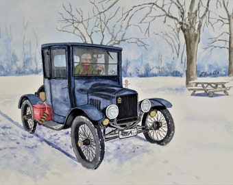 Model T Painting - Etsy