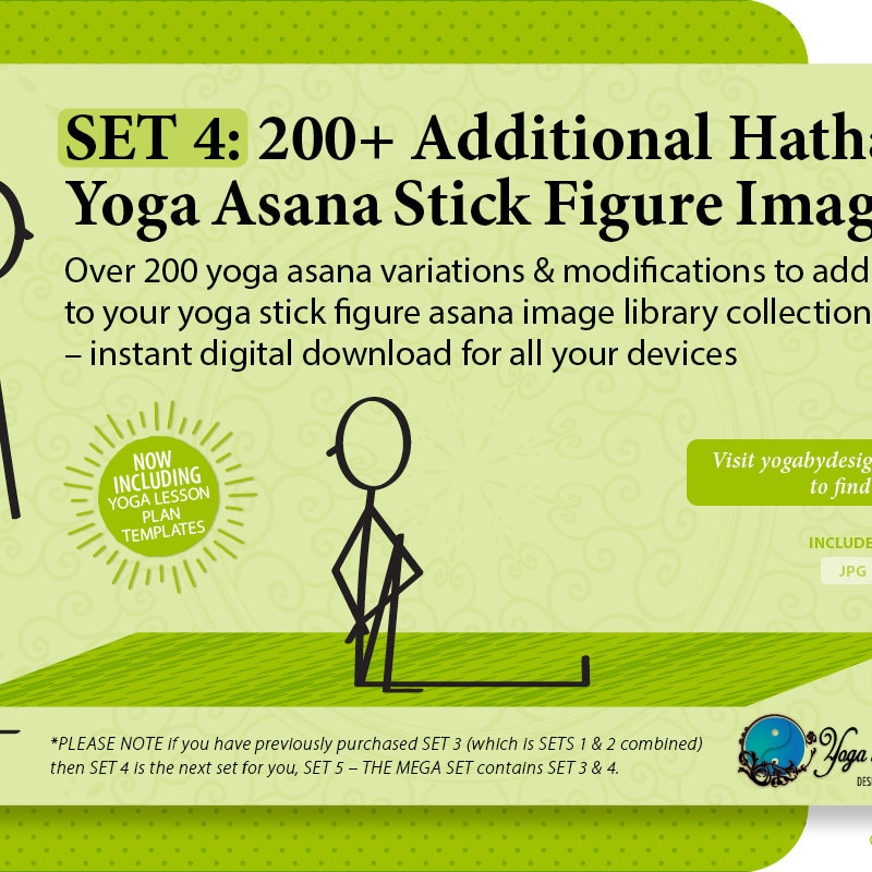 Yoga Stick Figure Poses - Etsy