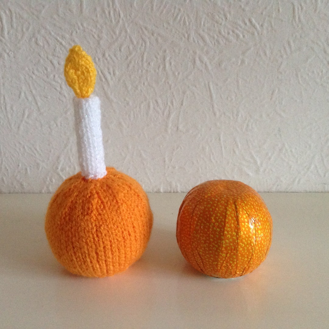 A Pdf Knitting Pattern for a Christingle, Hand Knitted to Cover a ...