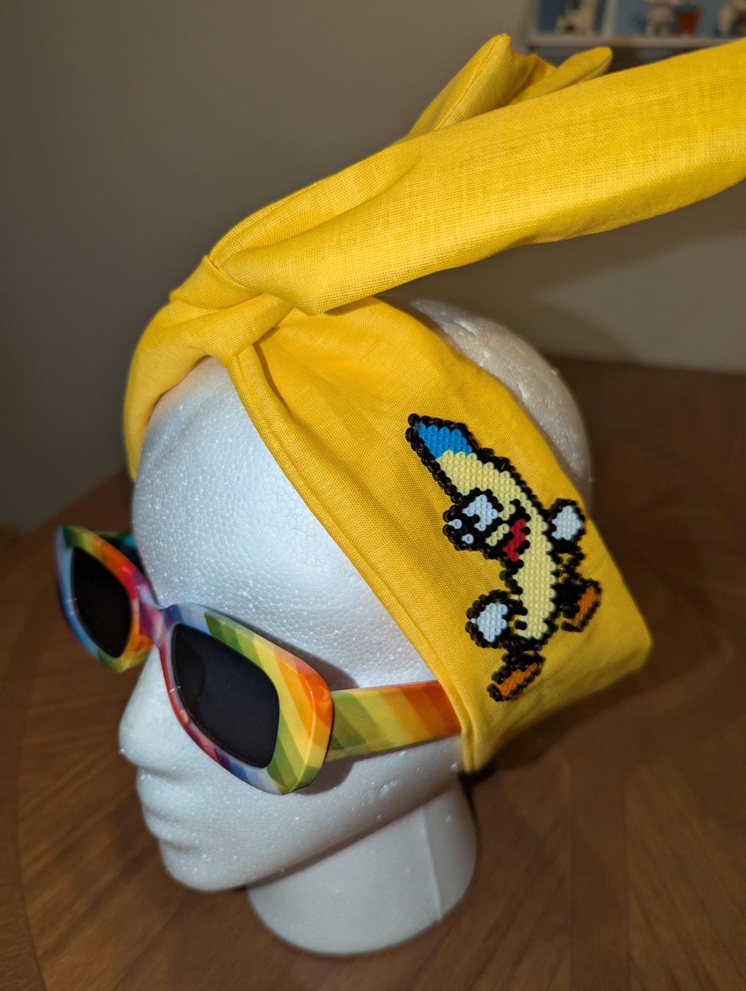 Quirky Wacky Punk Mohawk Dancing Banana Man Wire Wrap Headband ...