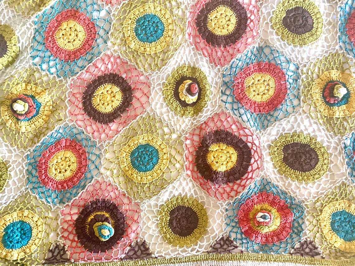 Amazing Fringed Vintage Afghan - Etsy