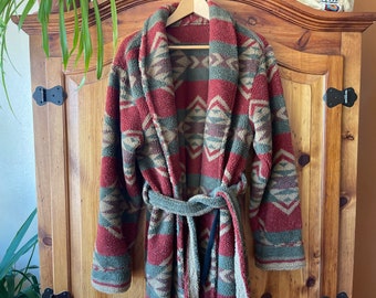 Native American Print Robe - Etsy