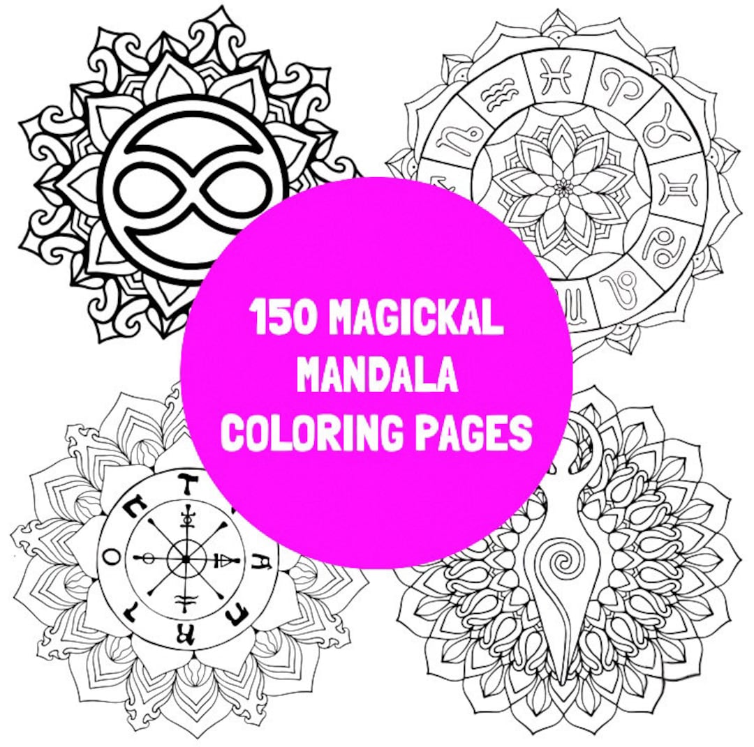Mandala Magick: Coloring Pages for Magickal People (digital PDF ...