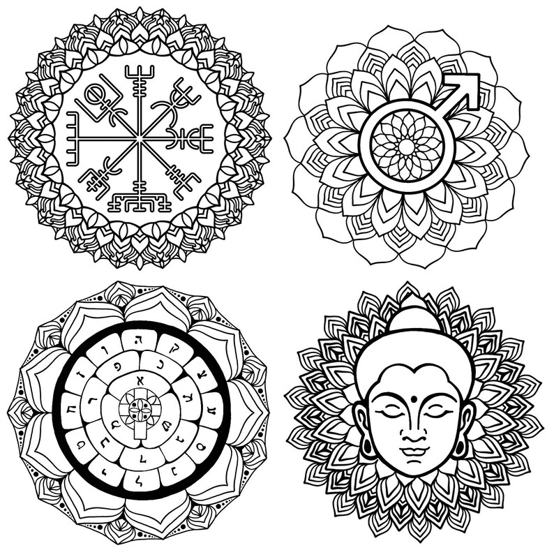 Mandala Magick: Coloring Pages for Magickal People (digital PDF ...