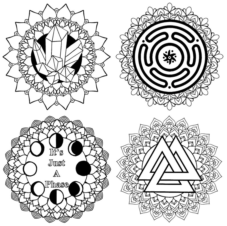 Mandala Magick: Coloring Pages for Magickal People (digital PDF ...
