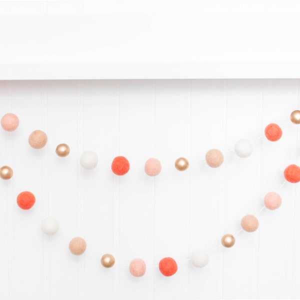 Coral Garland - Etsy