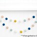 Playroom Felt Ball Garland Mint, Blush, Navy, Mustard, and White ...