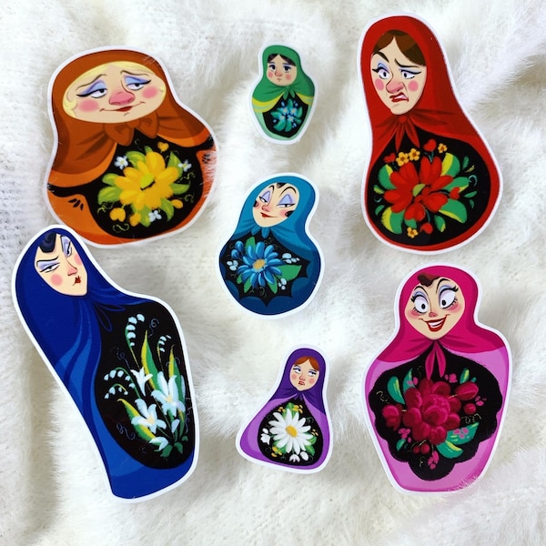 Nesting Doll Decals - Etsy