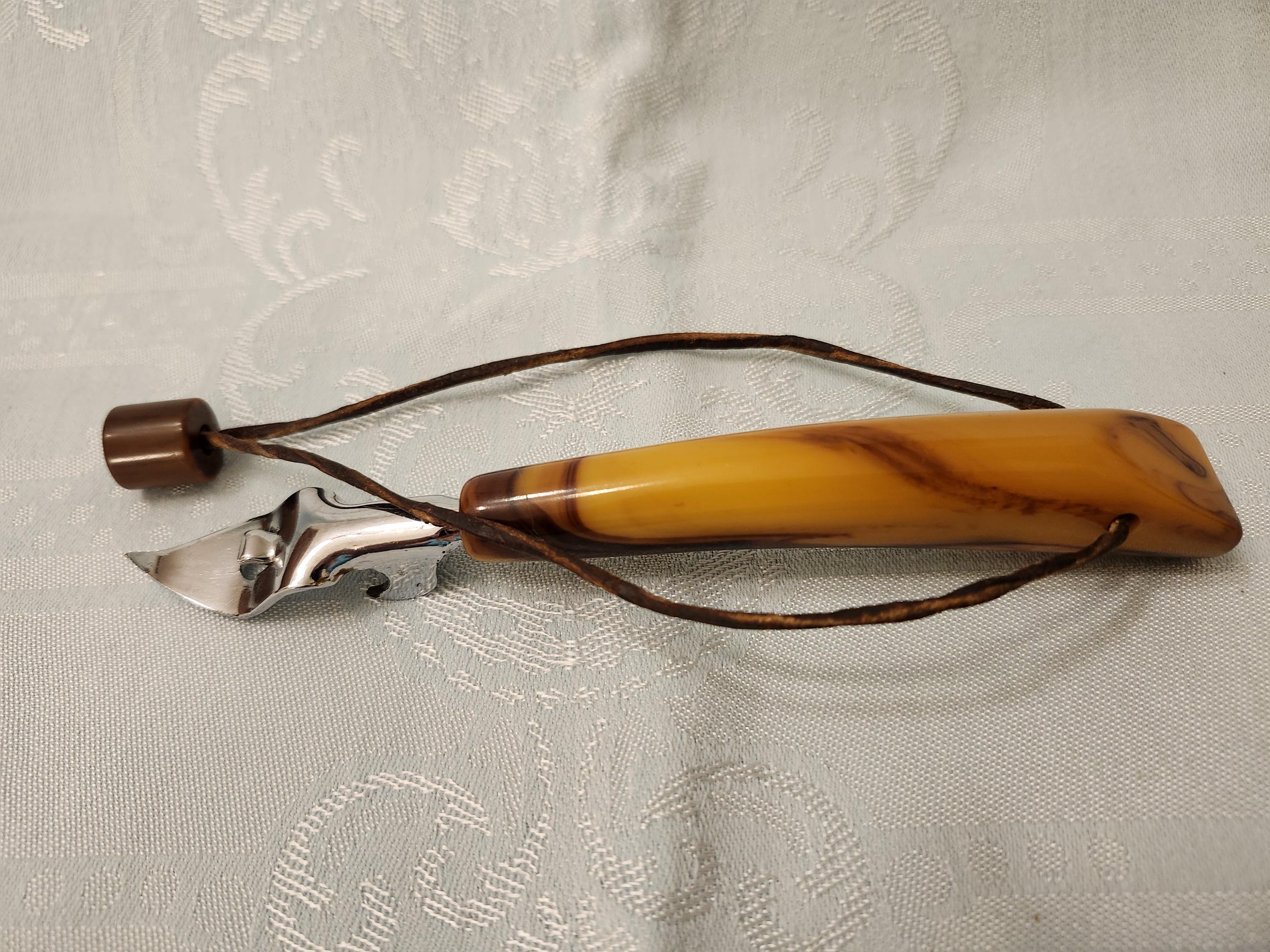 Mid-century Tiger Bakelite & Stainless Steel Can/bottle Opener With ...