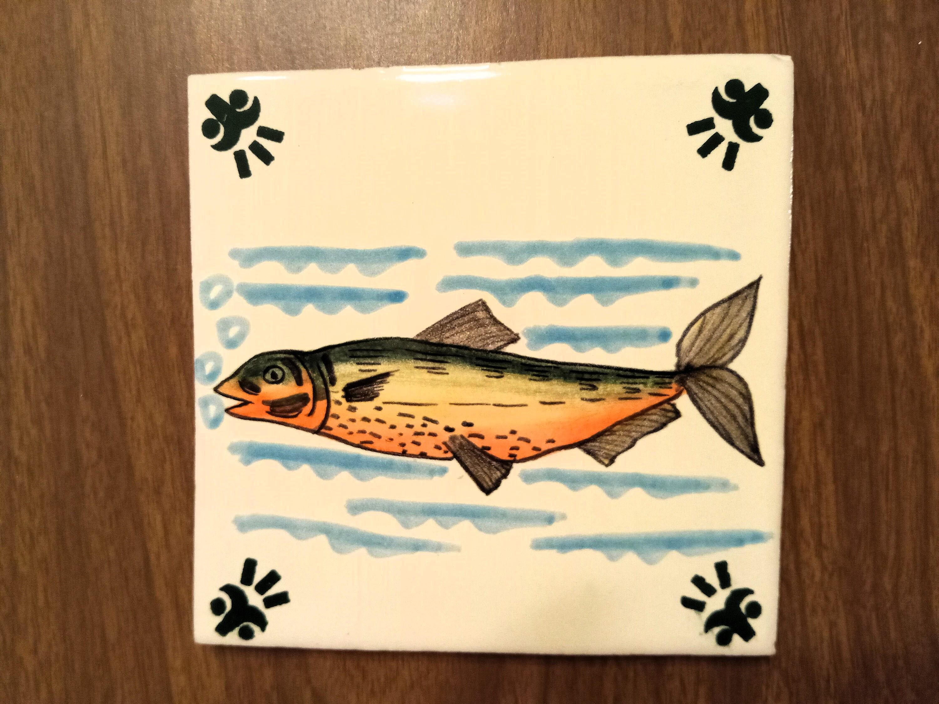 6x6 Talavera Tile Animal/rooster/fish/bell Pepper/dog/cow/rabbit ...