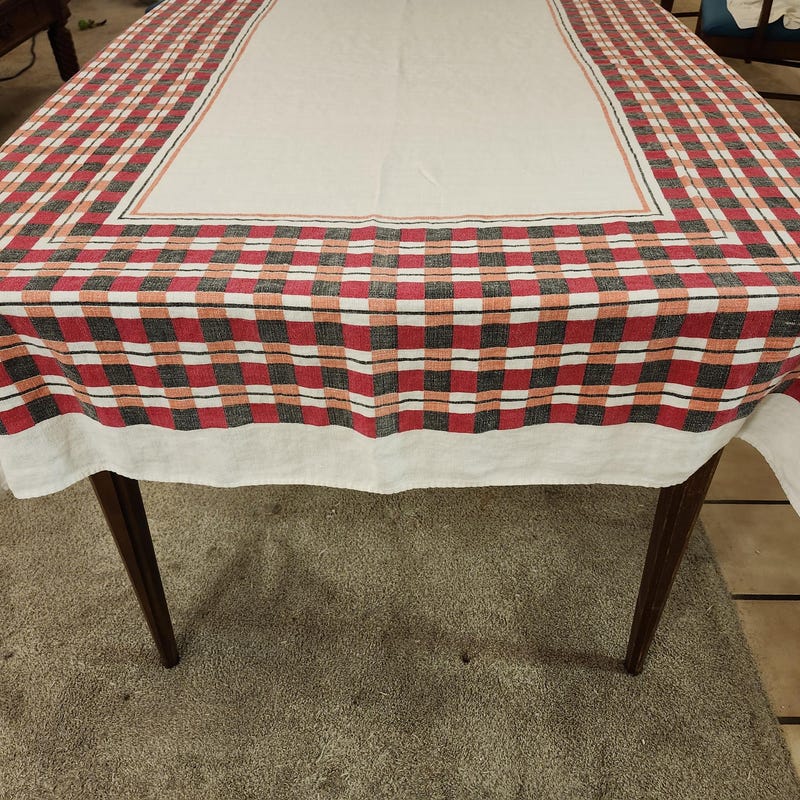 Plaid Tablecloth - Etsy