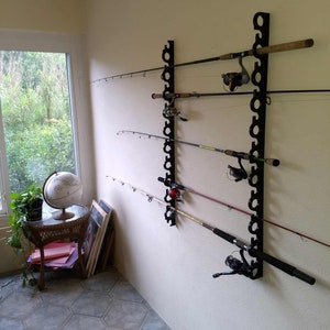 21 INSHORE Fishing Rod Rack Holder - Garage Ceiling or Wall Mounted ...