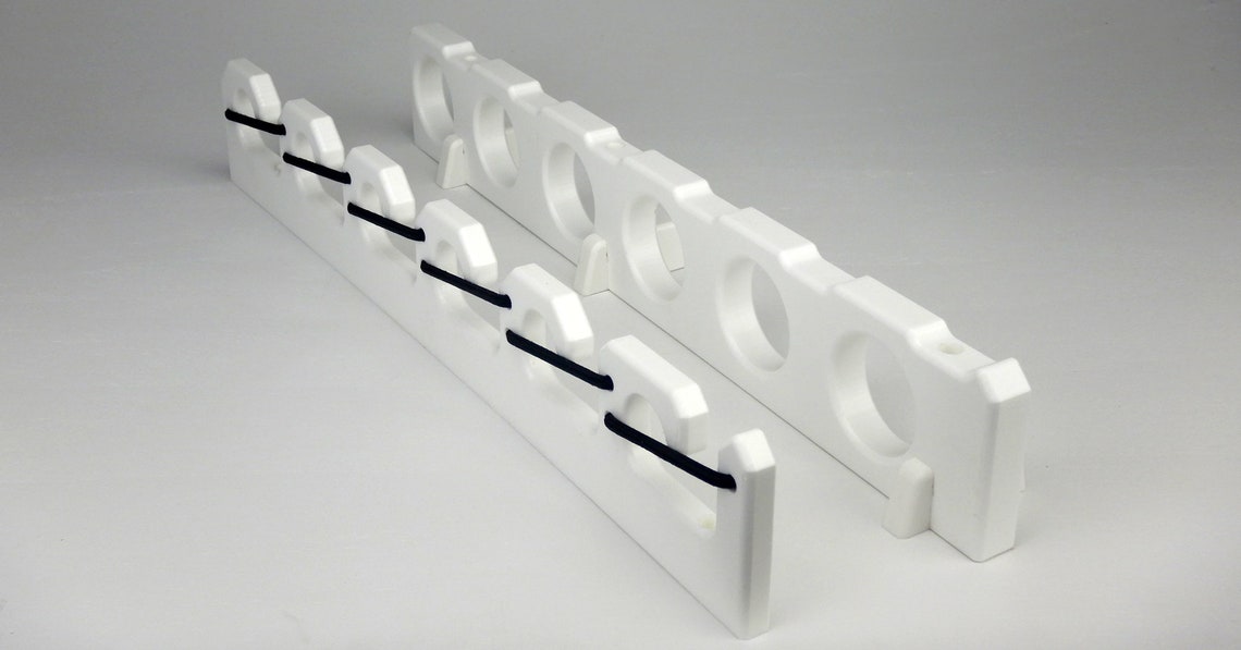 6 Fishing Rod Holder Vertical Console Boat Wall Rack Bungee - Etsy