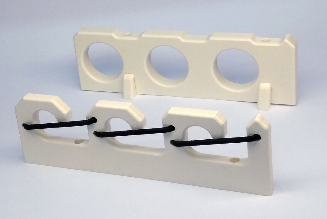 3 Fishing Rod Holder Vertical Console Boat Wall Rack Bungee - Etsy