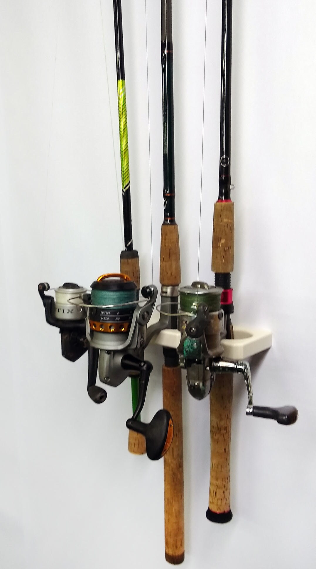 3 Fishing Rod Holder Vertical Console Boat Wall Rack Bungee - Etsy