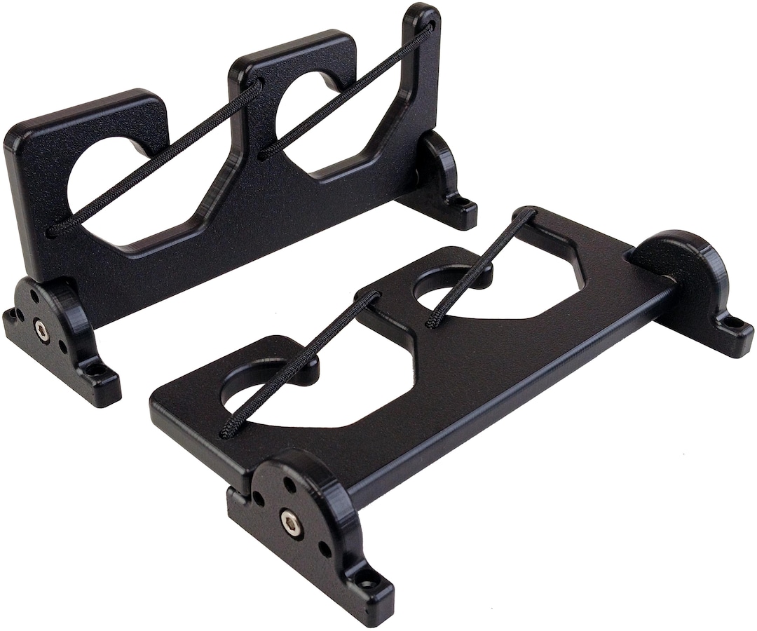 Folding Fishing Rod Holder – Gunwale Mount, Bungee Rack (set of 2) - Etsy