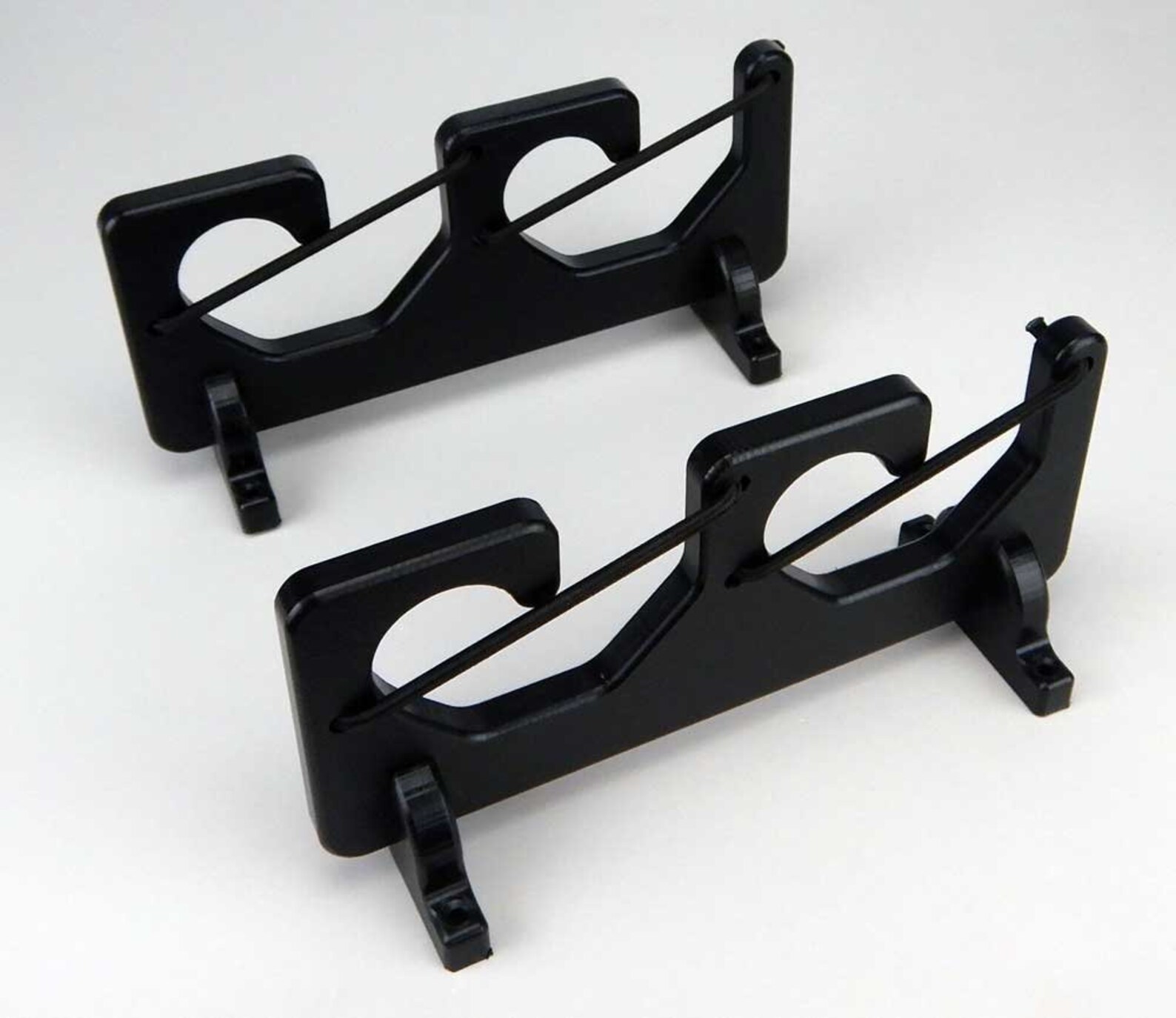 2 Fishing Rod Pole Reel Holder Gunwale Boat Mount Rack Bungee Secure ...