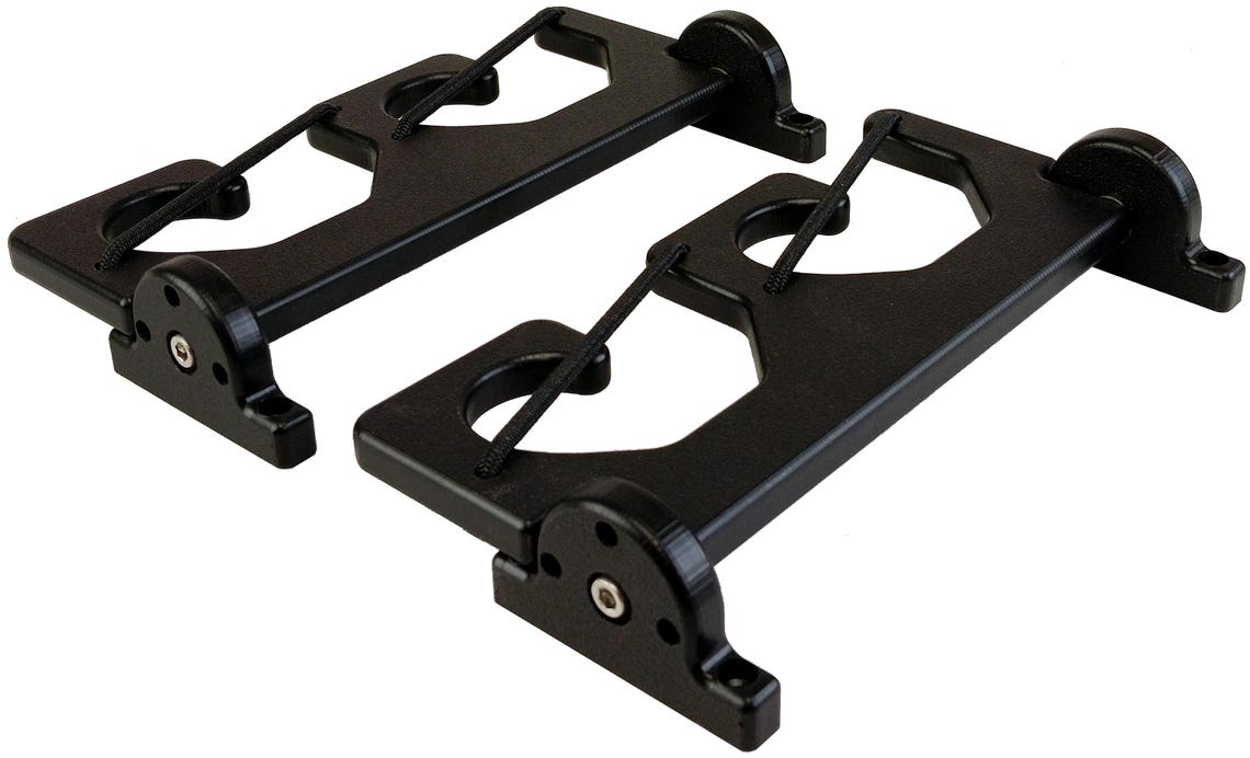 Folding Fishing Rod Holder – Gunwale Mount, Bungee Rack (set of 2) - Etsy