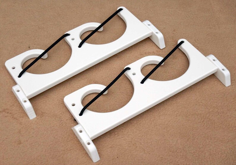 2 Fishing Rod Pole Reel Folding Holder Gunwale Boat Rack | Etsy