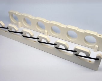 3 Fishing Rod Holder Vertical Console Boat Wall Rack Bungee | Etsy